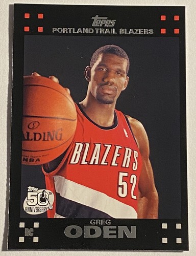 2007 Topps Greg Oden #111 Rookie Card TrailBlazers | eBay