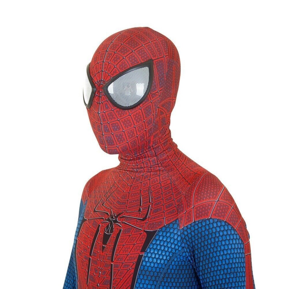 TASM 1 The Amazing Spider-Man 1 suit cosplay costume Detached mask Men ...