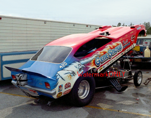 Gene Snow "Revell Snowman" 1974 Chevy Vega NITRO Funny Car PHOTO! #(30b ...