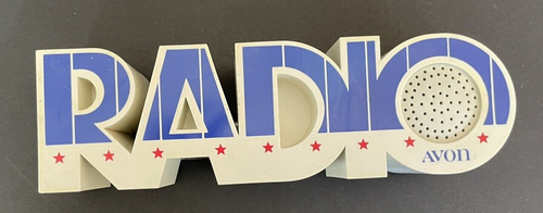 1970s AVON Red White and Blue Portable Radio Model 20.1 Transistor AM ...