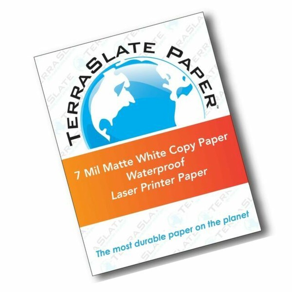 Terraslate Copy Paper Waterproof Laser Printer Rain Weatherproof 7 Mil ...