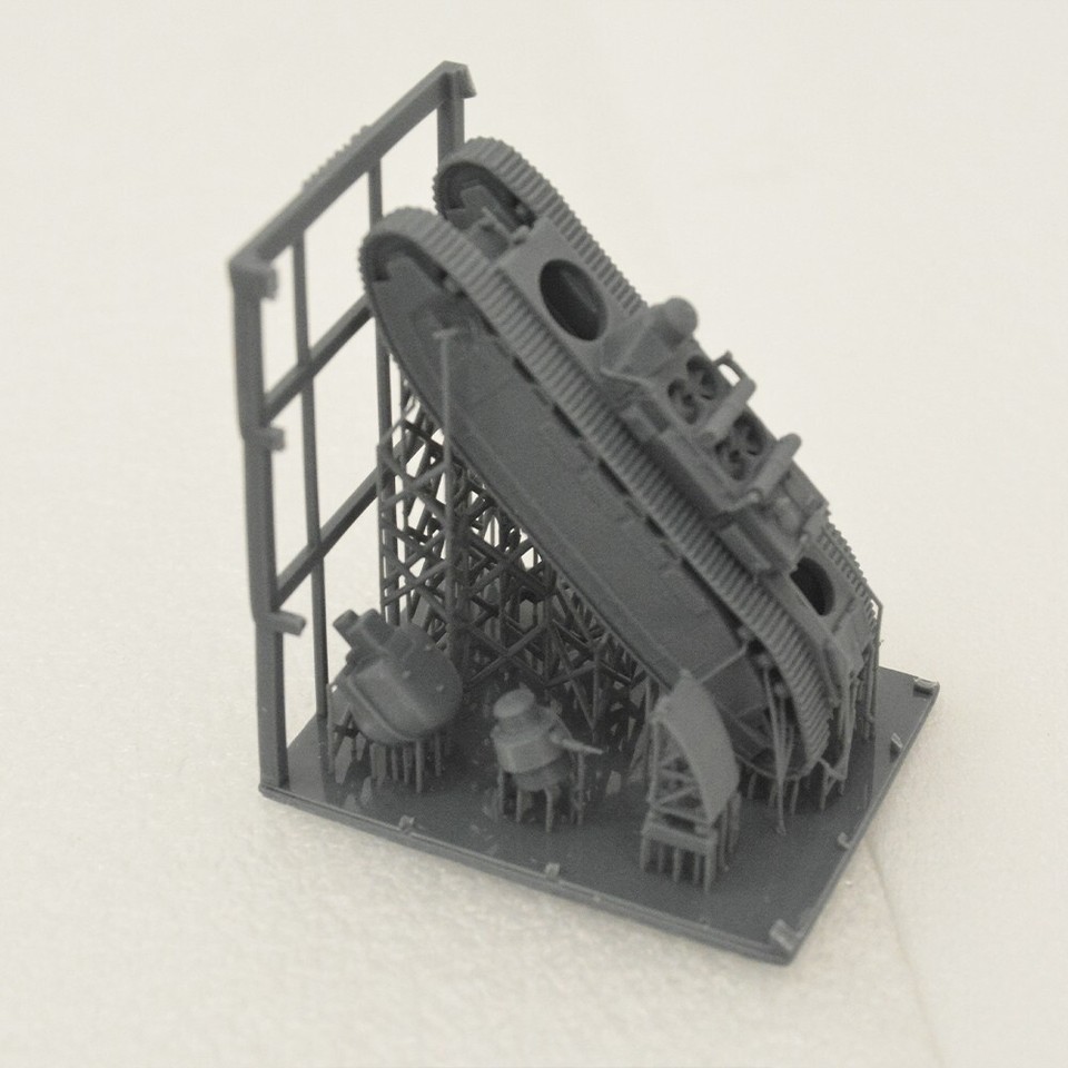 1/144 Finished Painted Military Model Kit France FCM 2C bis Heavy Tank ...
