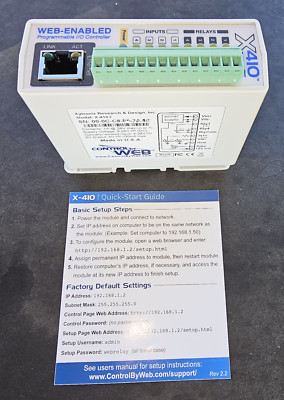 Xytronix ControlByWeb X-410-I controller | eBay