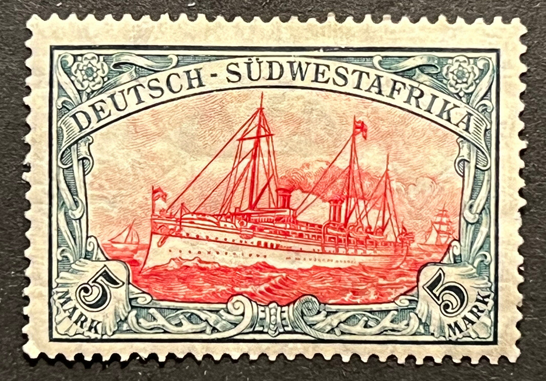 Travelstamps:GERMANY South West Africa Stamps Kaiser's Yacht 5 Mark ...