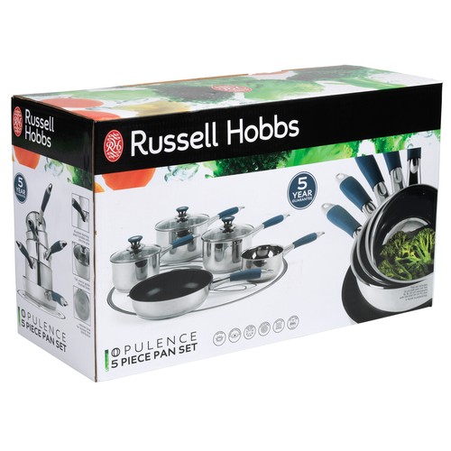 Russell Hobbs Pan Set Saucepans Milk & Fry Pan 5 Piece Opulence ...