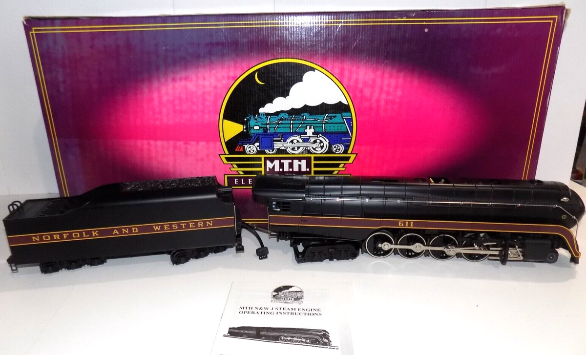 Mth Norfolk And Western 611 MTH Railking MT 1105 N&W J 611 Streamlined