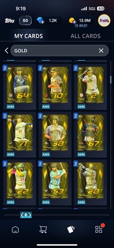 [DIGITAL] Topps Bunt - Top 100 2025 - Gold - COMPLETE Set of 100 - Rare ...