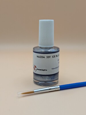 For Mazda Code 33Y Ice Blue Touch Up Paint + Free Fine Tip Brush | eBay ...