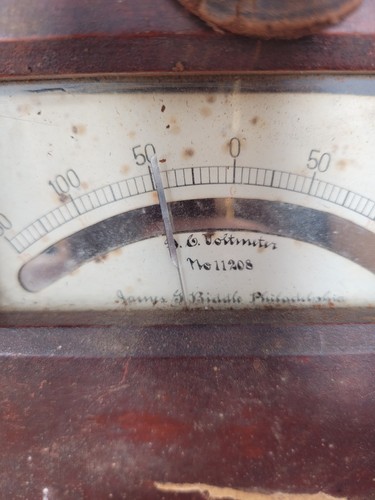 Antique James Biddle Voltmeter Meter Steampunk USA | eBay