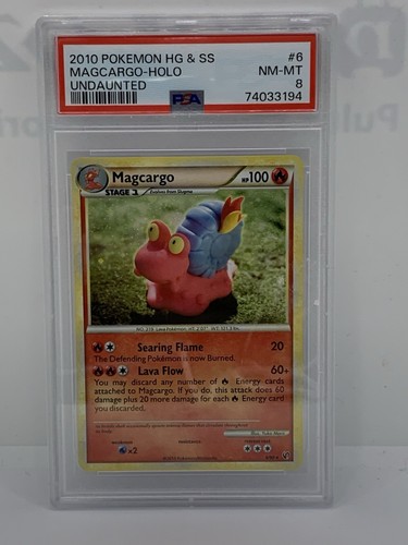 Pokemon 2010 HG&SS Undaunted #6 Holo Magcargo PSA 8 | eBay