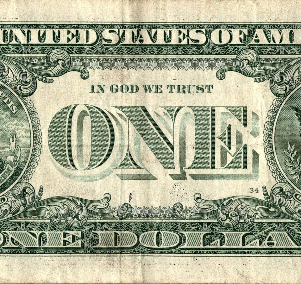 Trinary Fancy Serial Number One Dollar Bill L14143313F | eBay