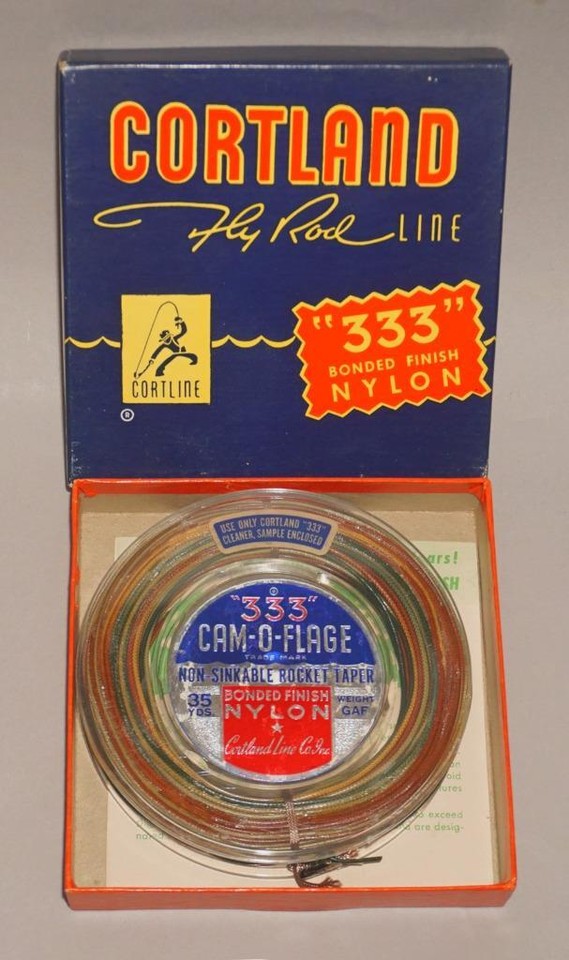 Vintage Cortland 333 Fly Rod Line with Fly Line Cleaner Tin New Old ...
