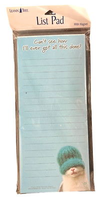 LEANIN TREE Magnetic List Note Pad - CAT - Can't see how I'll ever get ..... | eBay