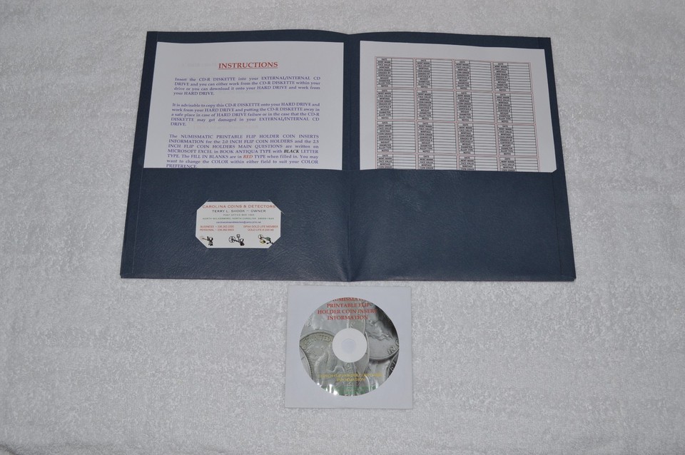 GOLD COINS ~ SILVER COINS ~ PRINTABLE COIN HOLDER INSERT INFORMATION ...