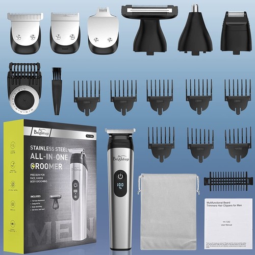 ALL IN 1 Beard Trimmer for Men Chest Hair Grooming Electric Razor Body ...