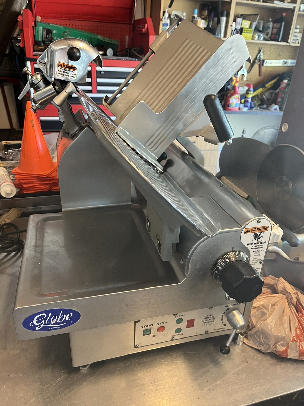 Globe 3850P 2 Spd Excellent Automatic 13" Slicer 1/2 Hp Hobart | eBay