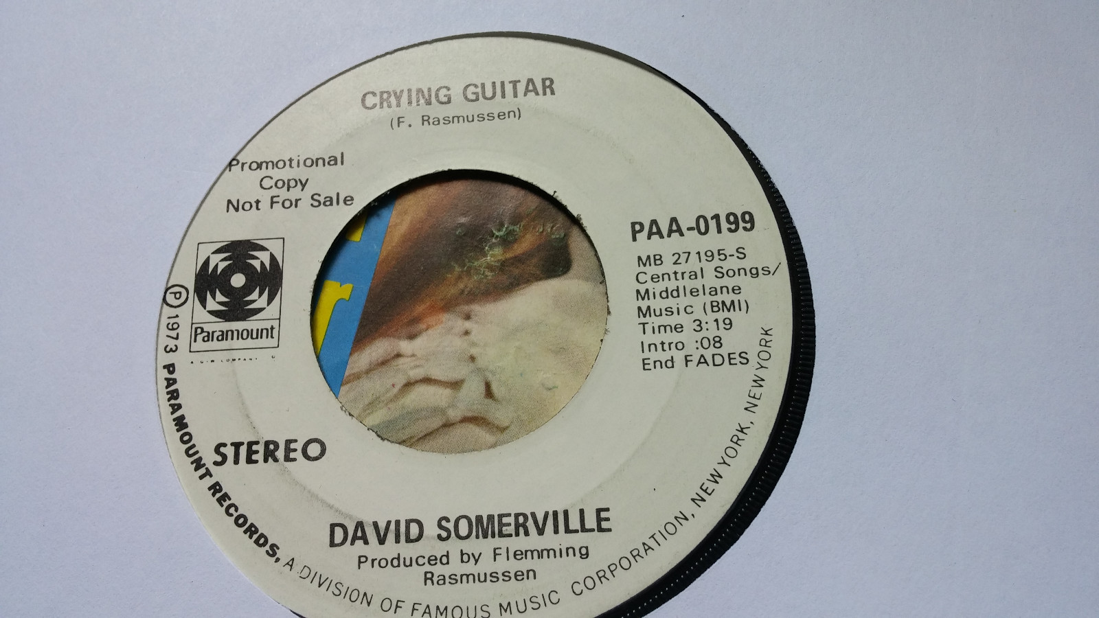 David Somerville 45 Crying Guitar Paramount Promo 0199 Diamonds Psych ...