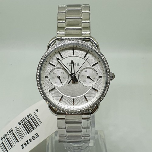 Fossil ES4262 Tailor Mulltifunction Stainless Steel Silver Analog ...