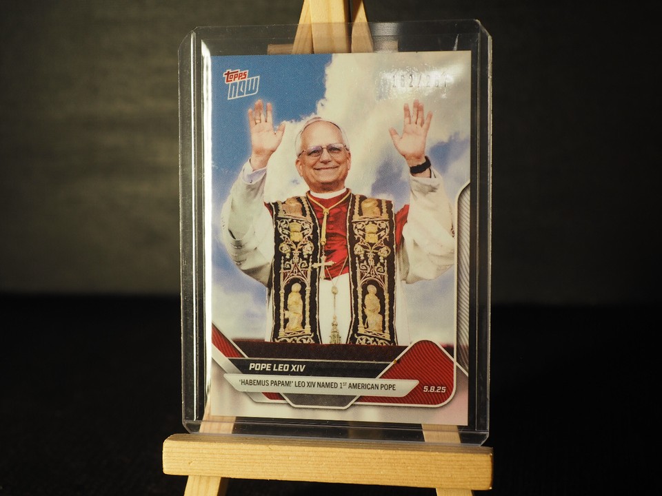 Pope Leo XIV 1st American Pope 2025 Topps NOW Card White Smoke Parallel ...