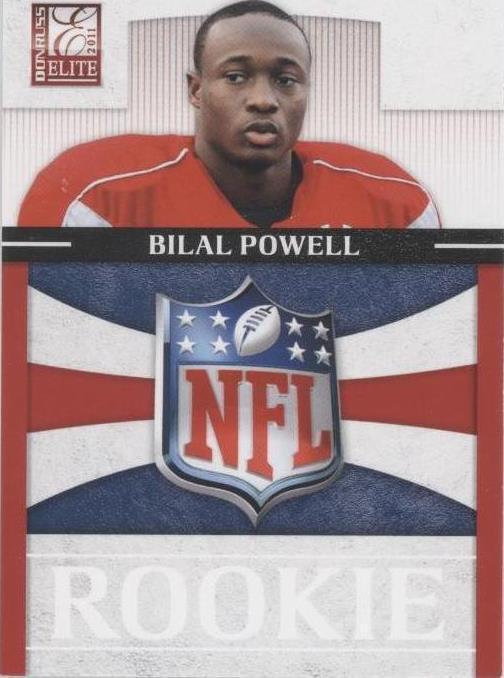 2011 Donruss Elite - Rookies Bilal Powell #15 Nfl Shield Logo /999 (RC ...