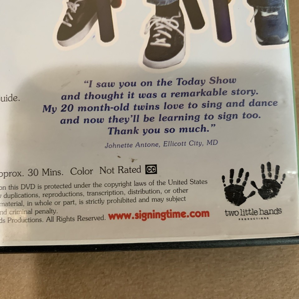 Signing Time! Volume 3: Everyday Signs - DVD - Ntsc Sign Language | eBay