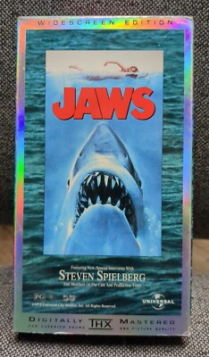 Jaws VHS Movie Widescreen Digitally Mastered Roy Schneider Robert Shaw ...