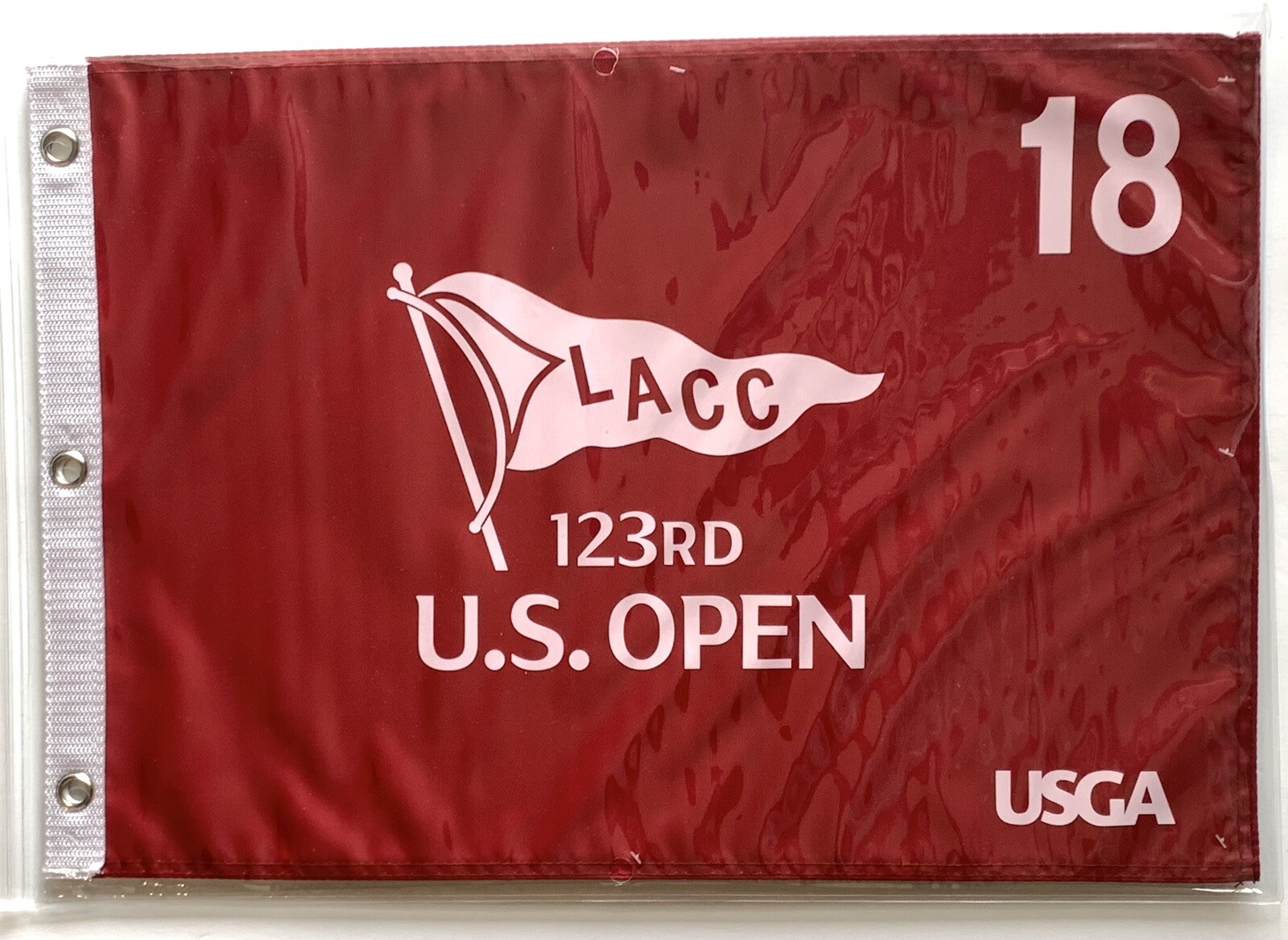 2023 US Open Flag LACC golf red silkscreen logo Los Angeles pga new | eBay
