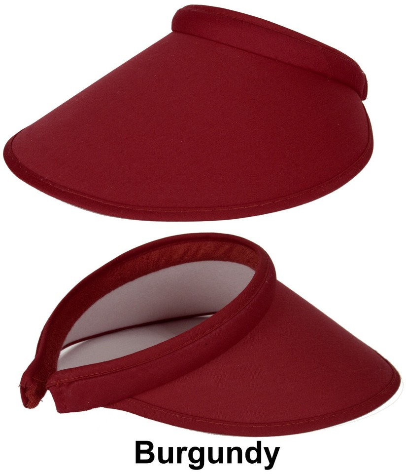 Women Lady Fashion Large Clip On Visor Wide Brim Sun UV Protection Cap ...