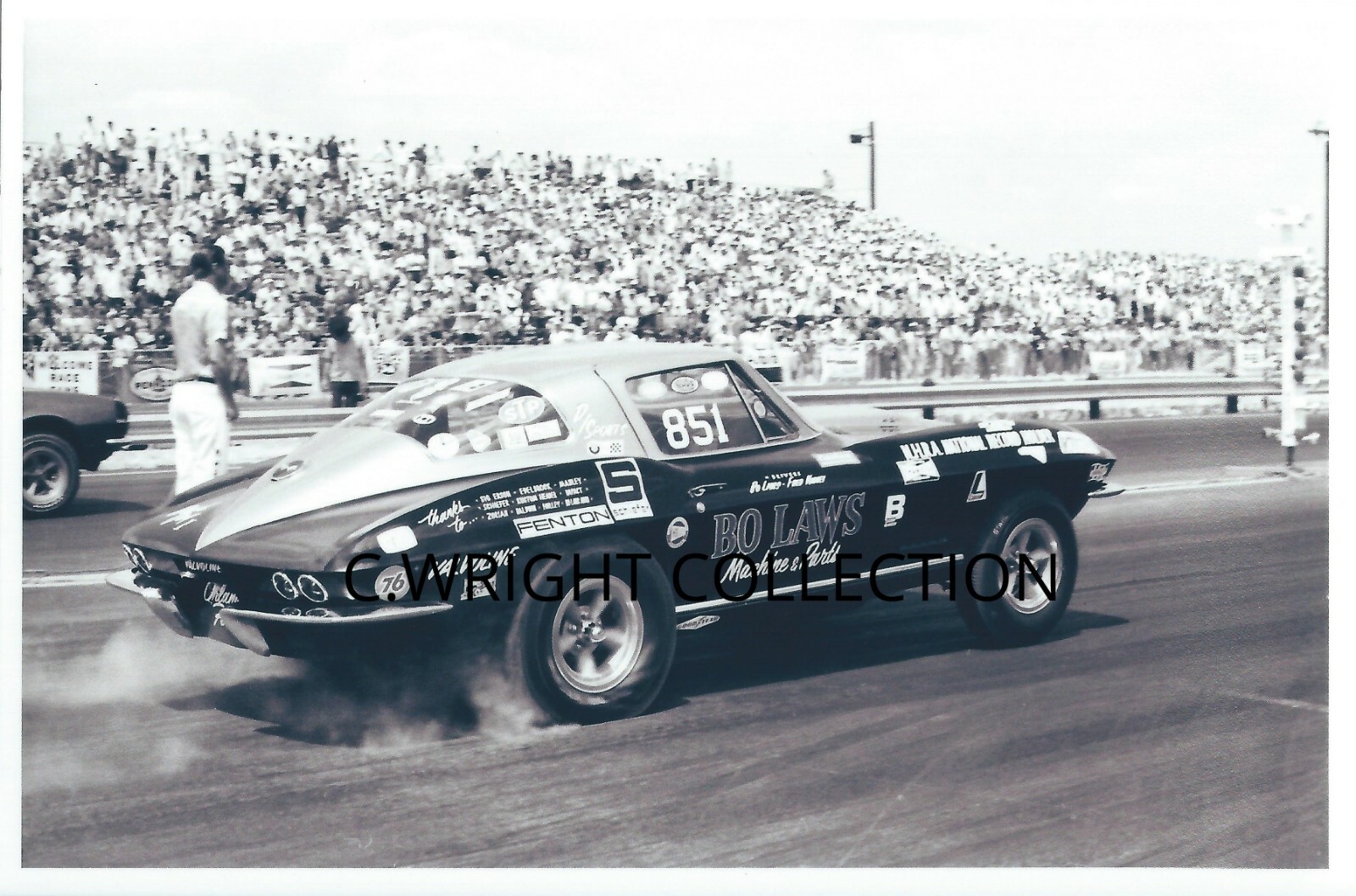1960s NHRA Drag Racing-BO LAWS-1967 427 Corvette-D/Sports-NATIONAL ...