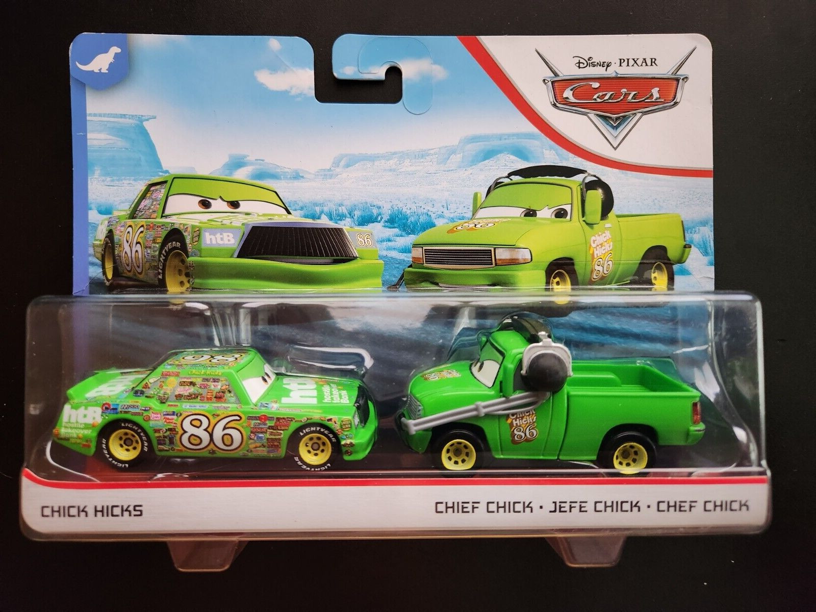 Disney Pixar Cars Chick Hicks & Chief Chick DINOCO 400 -2019 Open Box