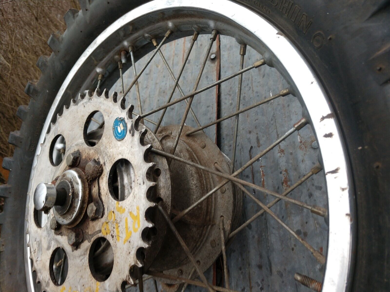 Yamaha DT1 RT1 DT2 RT2 DT3 RT3 DT 250 DT250 Rear Wheel Rim Hub 1971 ...