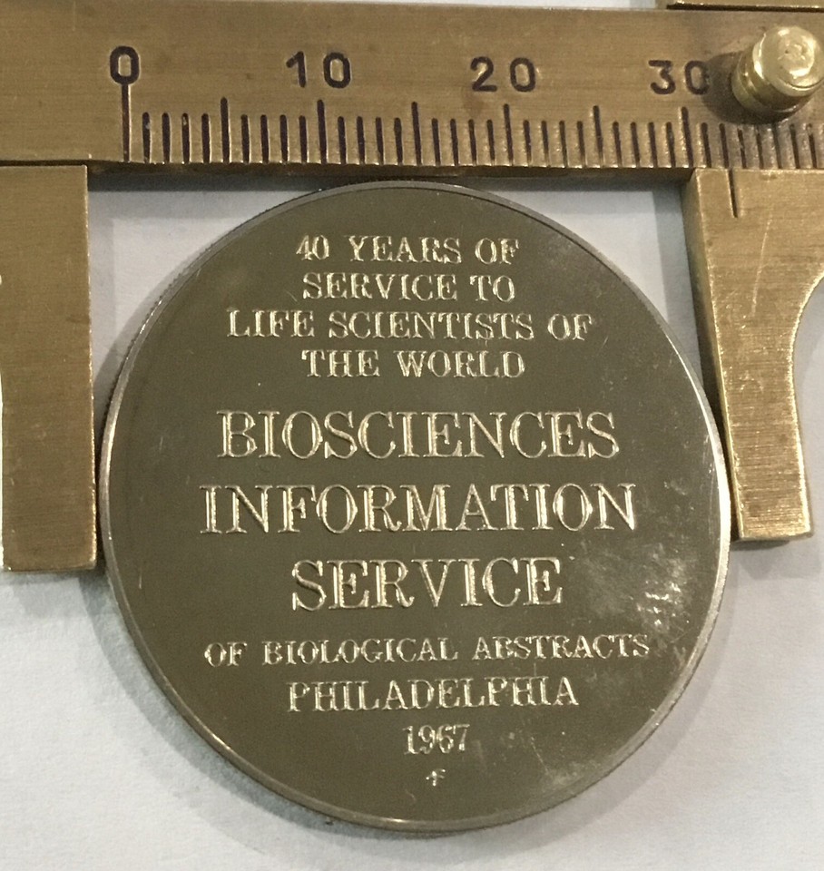 Biosciences Information Service Life Science Adam And Eve Eden Coin ...