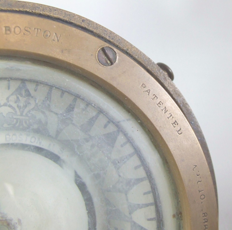 Antique E.S. Ritchie Ship's Compass Circa 1890's, Rare US Naval Compass ...