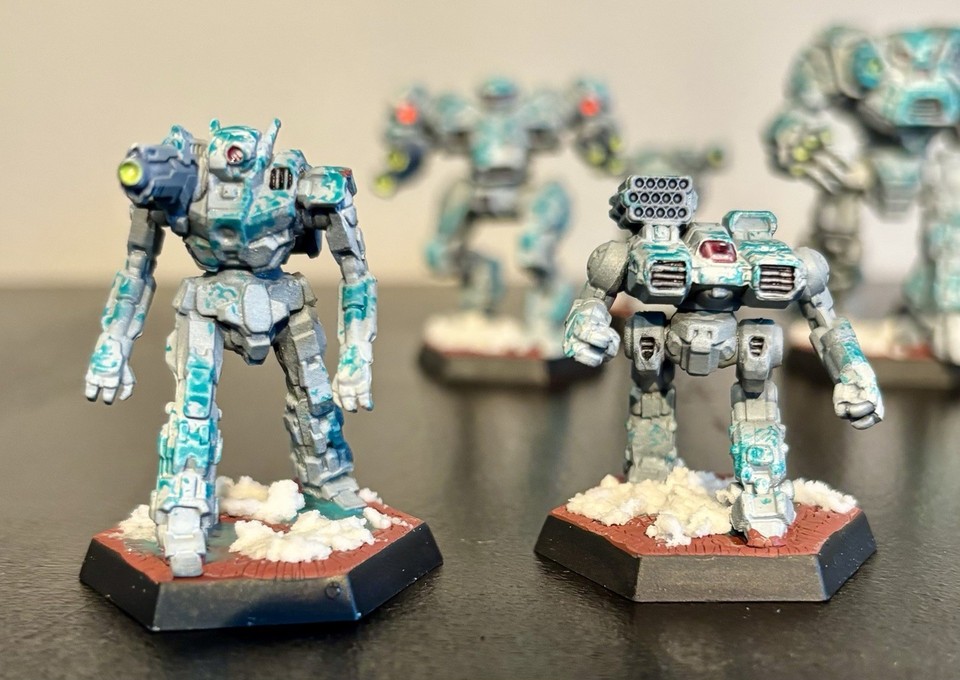 Painted Battletech Miniature Clan Lot - Mech warrior Alpha Strike ...