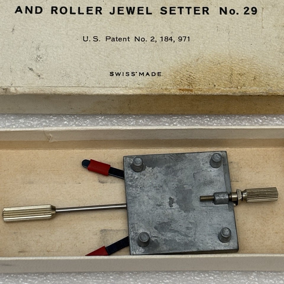 Vintage Gaston No. 29 Watchmakers Pallet Stone and Roller Jewel Setter ...