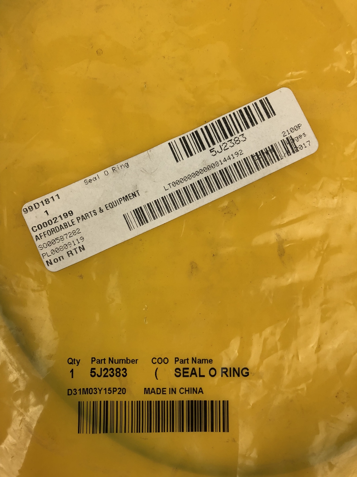 Caterpillar (CAT) 5J-2383 or 5J2383 O-RING for sale online | eBay