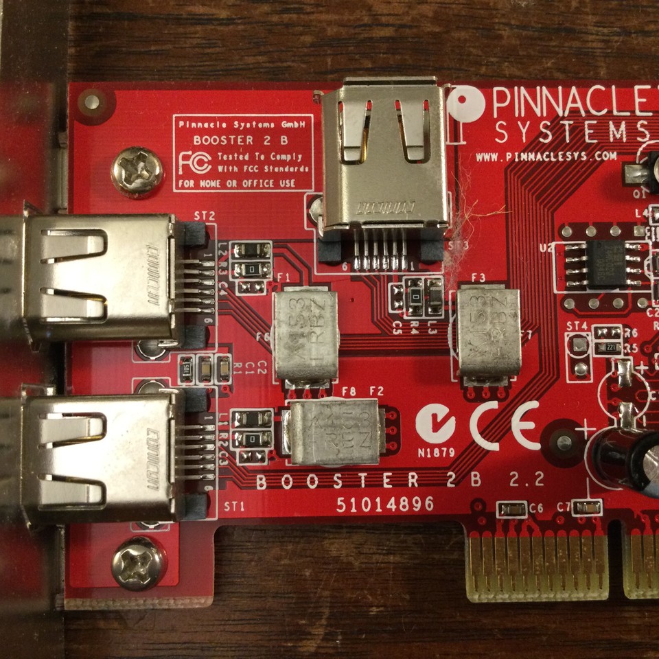 Pinnacle Systems Booster 2B 1.0 FireWire PCI Expansion Card (Ports 2x ...