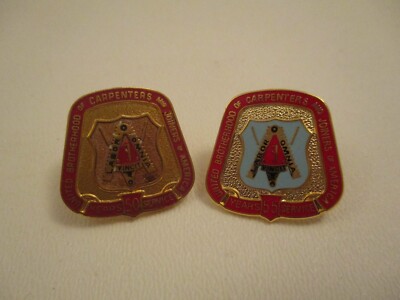 Vintage United Brotherhood Carpenters Joiners America Union 50 55 Year ...