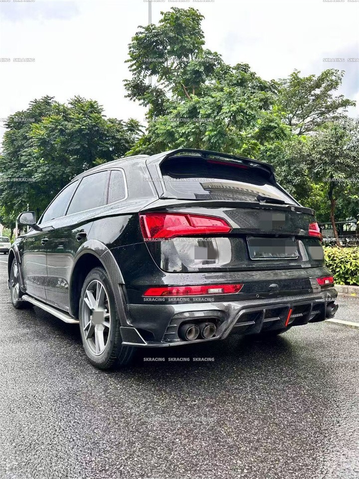 Real Carbon Fiber For Fit Audi Q5 SQ5 Front Rear Lip Body Kit Cover ...