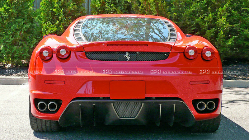 Carbon Fiber Scuderia Style Rear Bumper Diffuser Exterior Kit For ...
