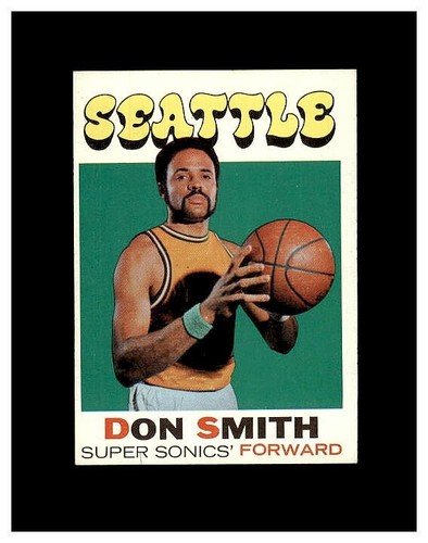 1971-72 TOPPS BASKETBALL SEATTLE SUPER SONICS NBA #109 DON SMITH NR ...
