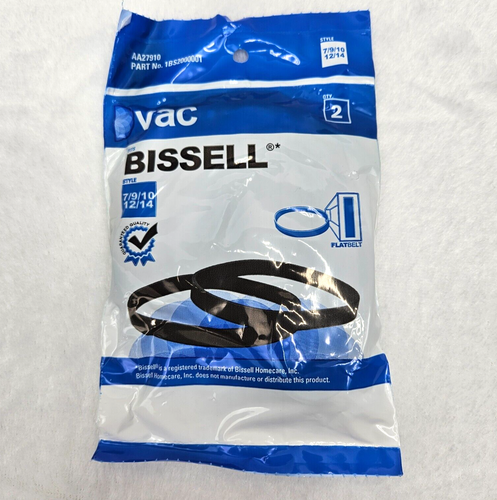 OEM Bissell Vacuum Belt 2 Pack Style 7 9 10 12 14 16 AA27910 Part No ...