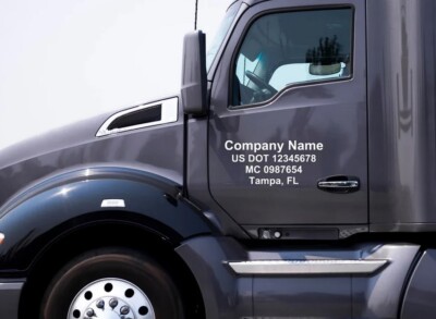 pair - USDOT Vinyl Numbers Custom Stickers Decals Truck Semi US DOT ...