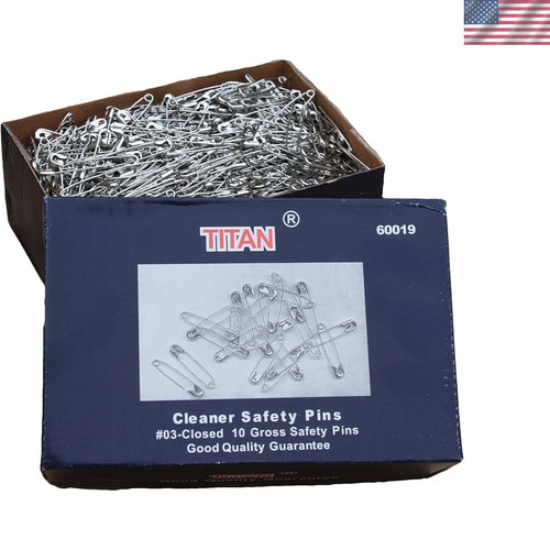 Premium Rust Proof Safety Pins Size 3 - 2" Long, 1440 Count for ...