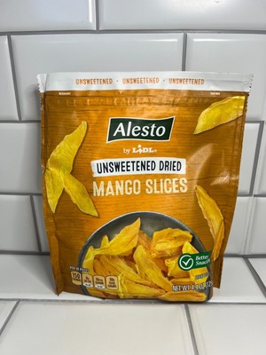 Alesto Unsweetened Dried Mango Slices - Dried Fruit Snack 4.4oz - 4/ ...