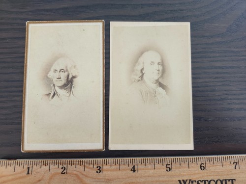 c. 1865 George Washington & Benjamin Franklin CDV Photos | eBay