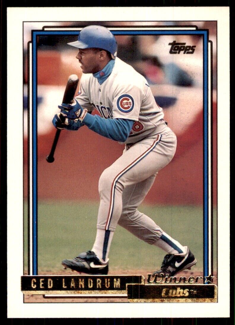 1992 Topps Gold Winners Ced Landrum Baseball Cards #81 | eBay