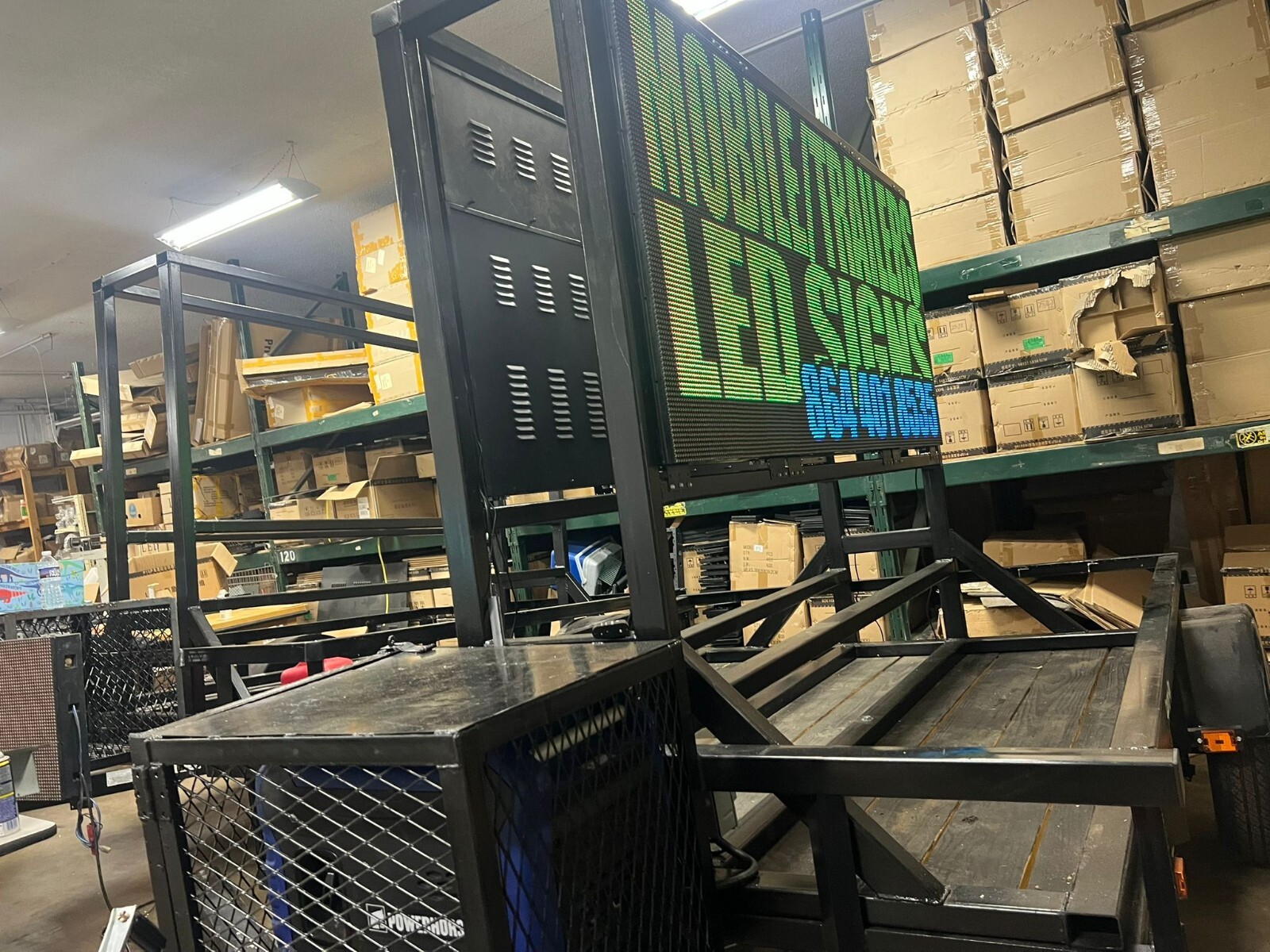 2 Sided 3 x 7 Digital Message Board LED Sign Trailer Mobile sign Made ...