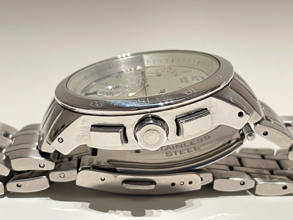 RETRO RARE 2007s' SWISS MEN'S RETROGRADE CHRONOGRAPH QUARTZ WATCH ...