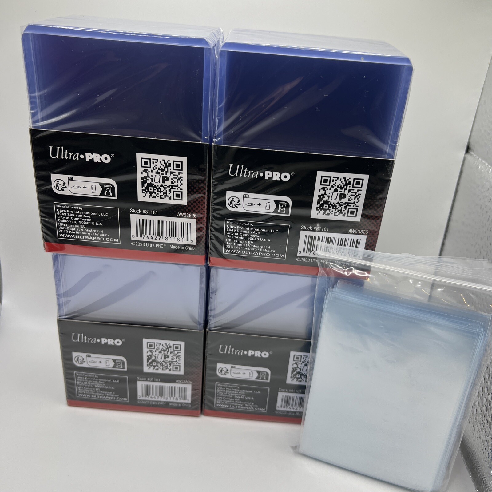 Ultra Pro 3X4 Thick 55pt Toploaders 4 Packs of 25 toploaders AND 100 ...